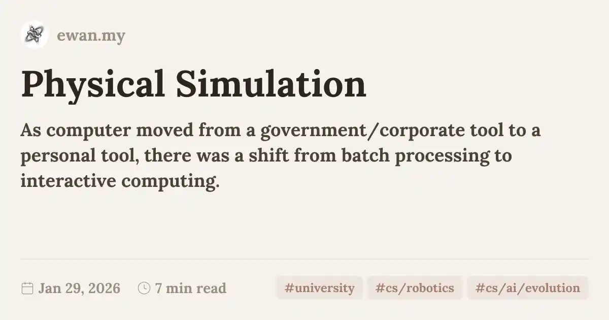 Physical Simulation